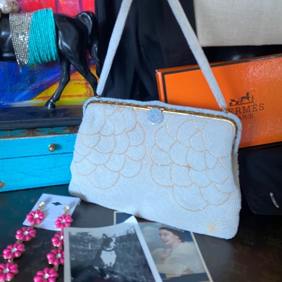 france | Bags | Vintage French Micro Beaded Art Deco Evening Cocktail ...